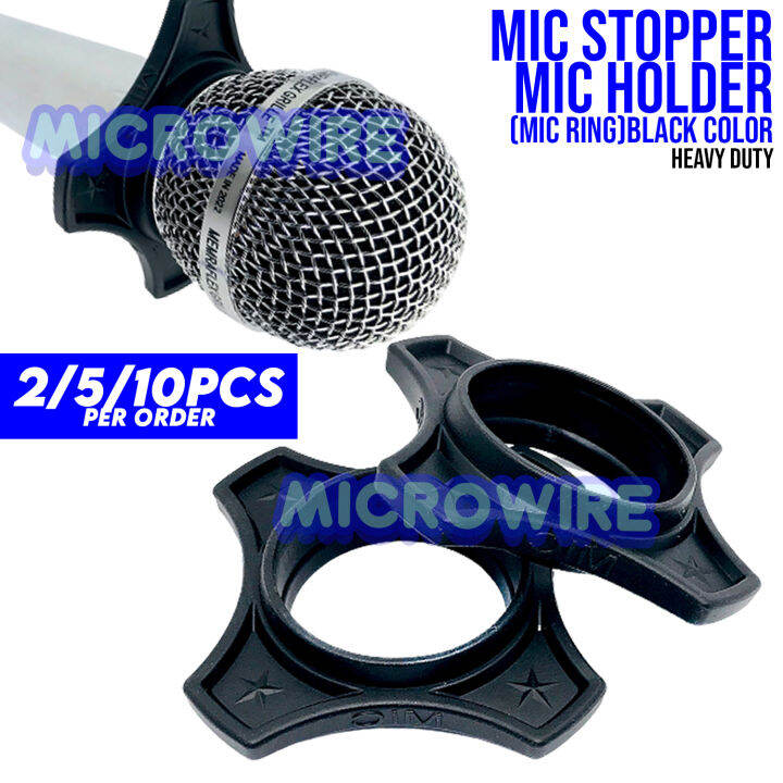 Microphone Stopper/ Microphone Holder Black Color (Ring Only) | Lazada PH