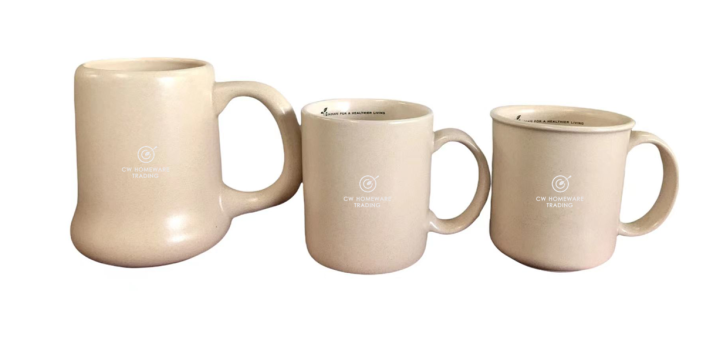 Claytan Stoneware Speckle Beige 6Pcs/Set Coffee Mug & Straight Mug ...