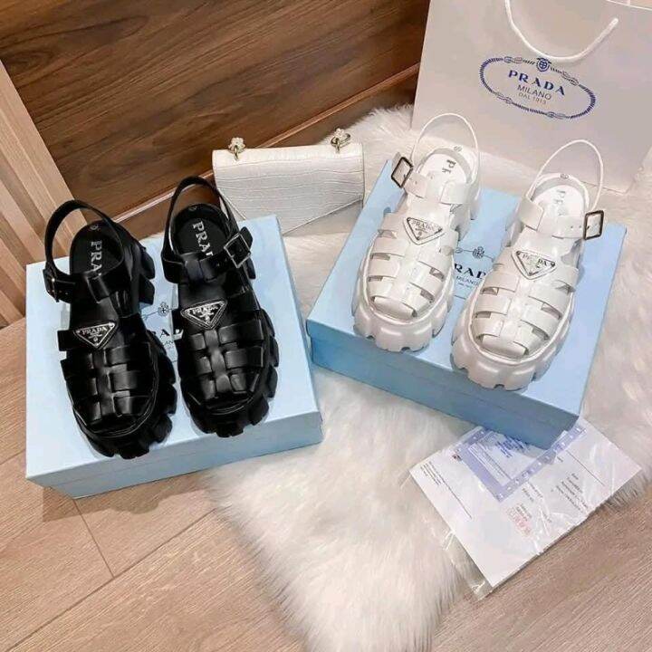 2023 NEW WEDGE SANDALS PRAD MASTER COP SANDALS FOR WOMEN WITH BOX AND ...