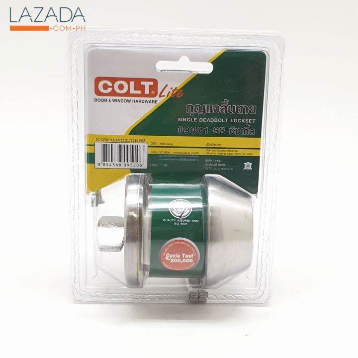 COLT กุญแจลิ้นตาย COLTLITE #9301 ซิงเกิ้ล SS (แผง) X X X ด่วน ของมี ...