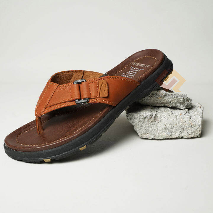 CAPHARNAUM [RAMBO 101] Sendal Jepit Kulit Gesper Sandal Japit Pria ...
