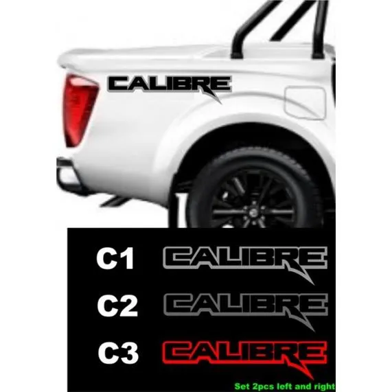 Nissan Navara Calibre Sticker (Raptor Inspired Design) Decals 2pcs Set ...
