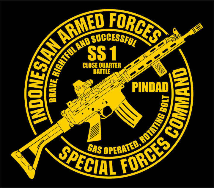 Pindad Indonesia SS1 Series 3 Cutting Sticker | Lazada Indonesia