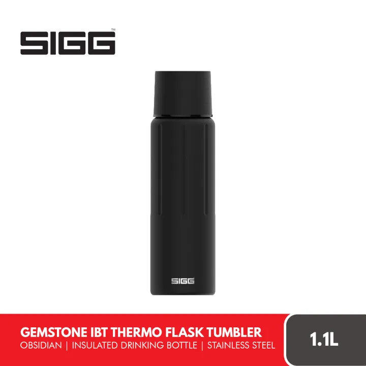 SIGG Gemstone IBT Obsidian (Black) 1.1L Thermo Flask Tumbler Vacuum ...