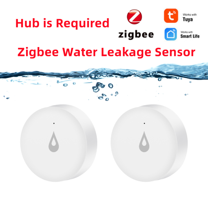 ZigBee Linkage Water Tuya Immersion Leakage Security Alarm Sensor Water ...