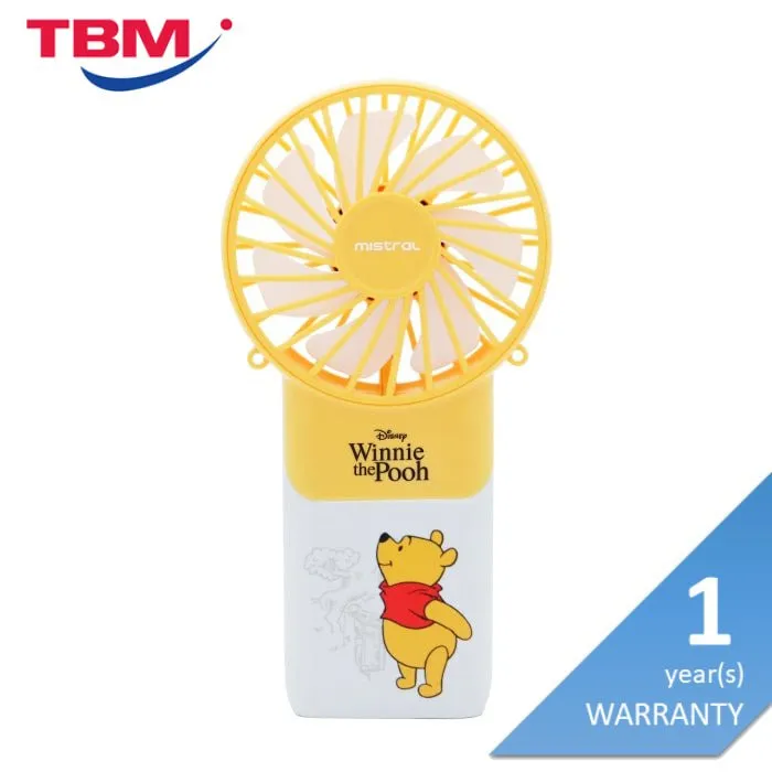 Mistral MRF500-PH Disney Rechargeable Usb Fan Winnie The Pooh | Lazada