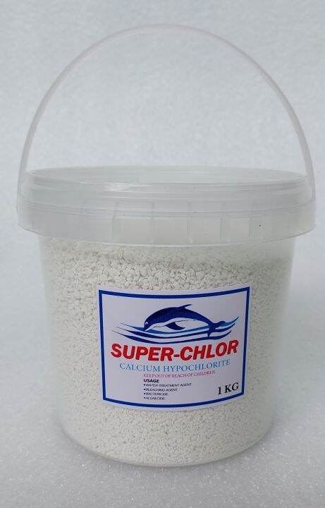 1 kilo Chlorine Granules in a bucket Original Superchlor | Lazada PH
