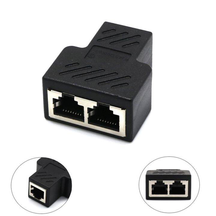 【cw】 Splitter Ethernet RJ45 Cable 1 Male To 2/3 Female Port LAN Network ...