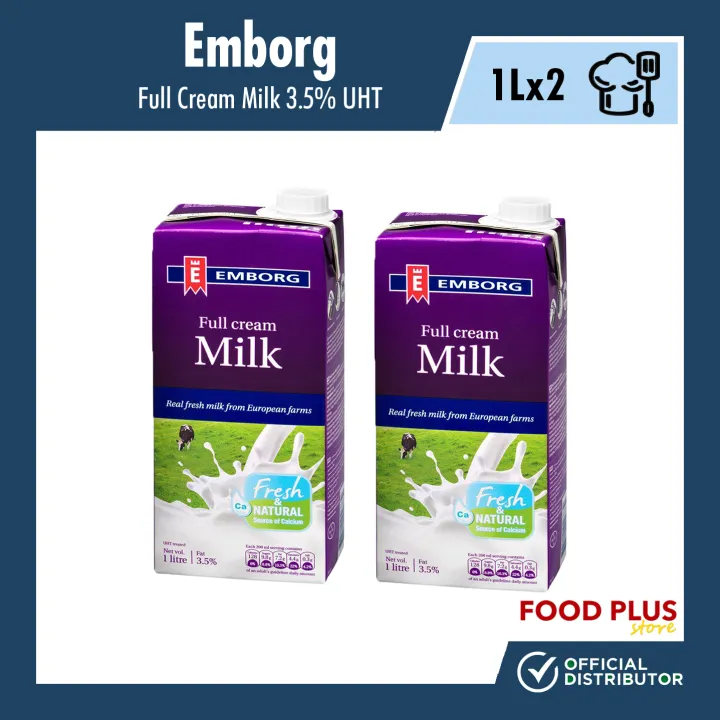 Emborg Full Cream Milk 3.5% Duo (1L x 2) | Lazada PH