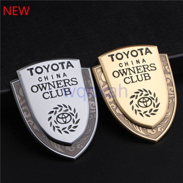 High quality 1 Metal Toyota Owners Club Side Rear Emblem Badge For ...