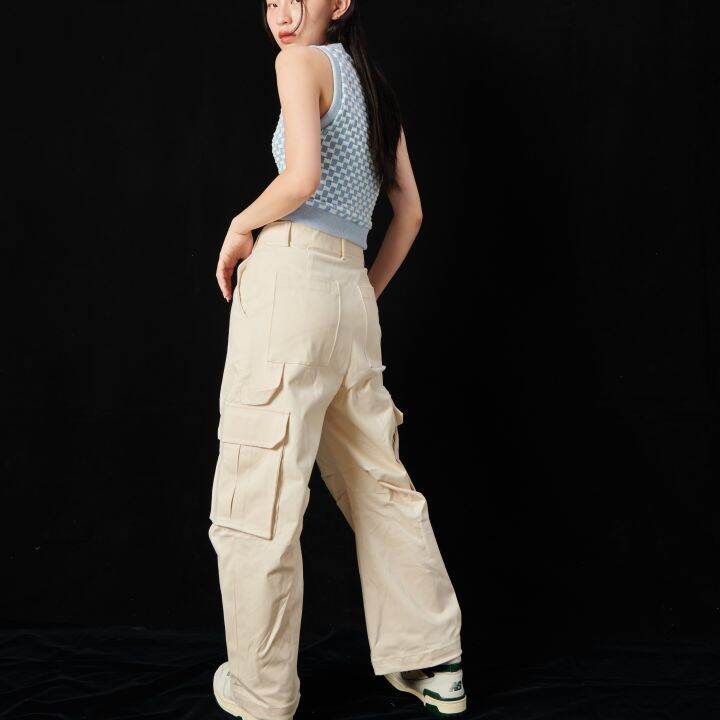 coterie | Utility Cargo Pants - Cream | Lazada.co.th