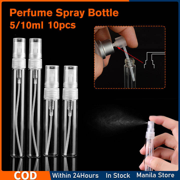 10pcs Portable Fragrance Spray Bottle 5/10ml Mini Perfume Atomizer ...