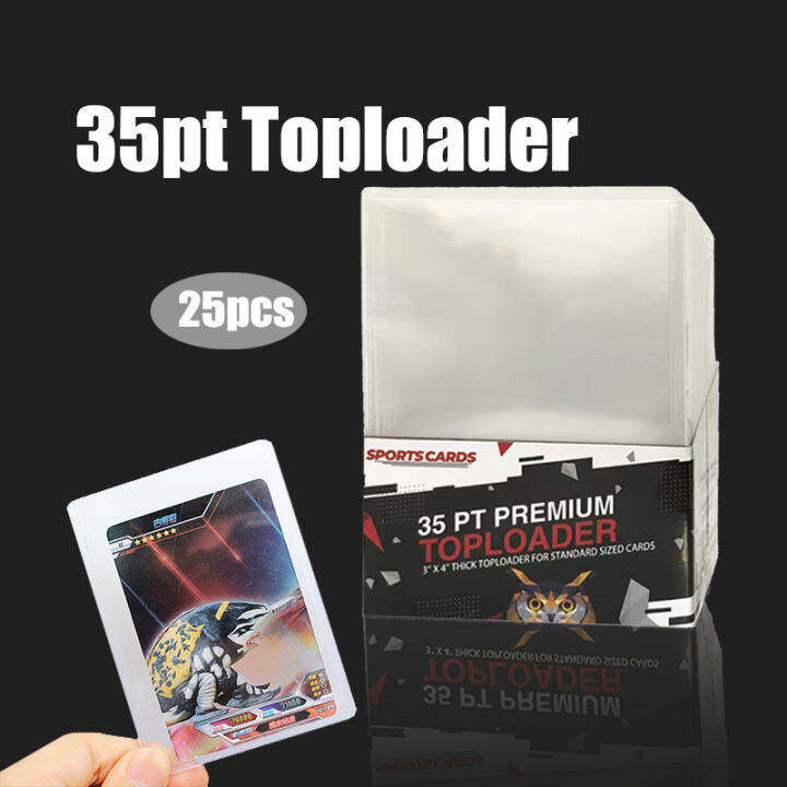 25 Piece Premium Toploader Card Protector Case With Film 35pt 3"X4" | Lazada PH