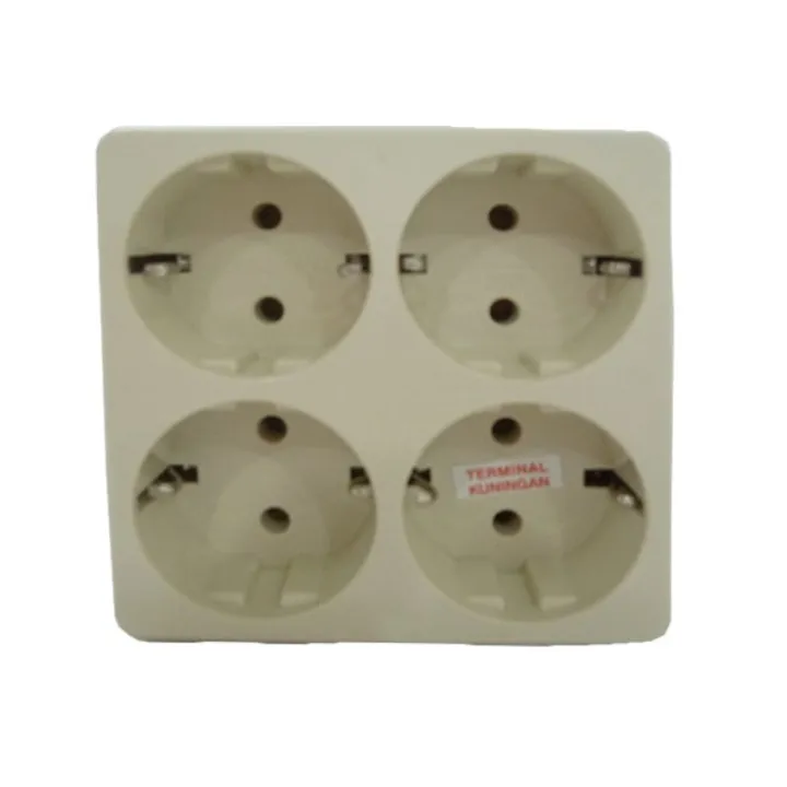 Uticon 10-16A 250V Electrical Adapter 4 Sockets - Colokan 4 Lubang ...