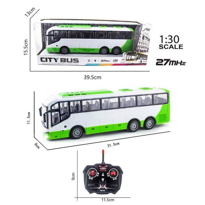 RC Bus 1/30 2.4G Remote Control Bus City Express High Speed 4 Channels ...