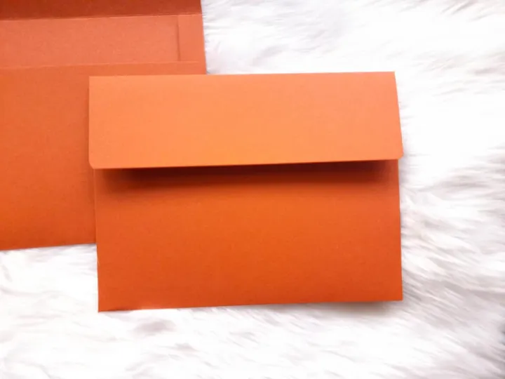 10 pcs. 5R BURNT ORANGE ENVELOPE Matte Materica Terra Rossa 180gsm fits ...