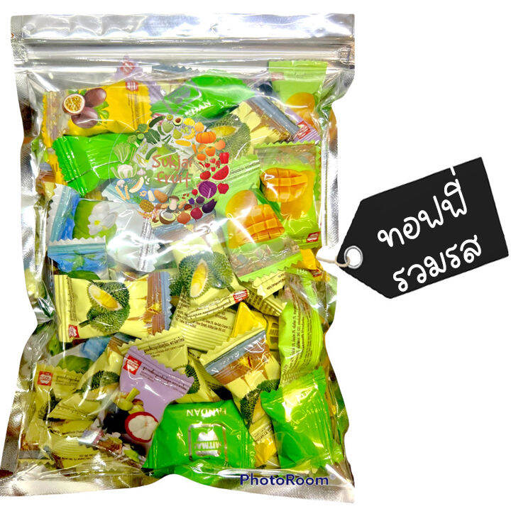 ทอฟฟี่รวมรส พร้อมส่ง toffy ท๊อฟฟี่ ขนม ลูกอม ทอฟฟี่นม Driedfruit ผลไม้อบแห้ง ขนมไทย ขนม OTOP ...