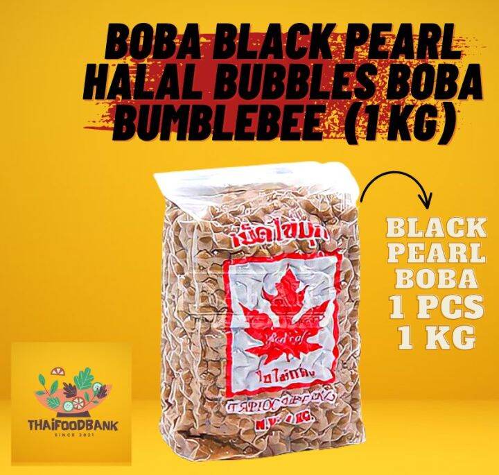 Boba Black Pearl Halal Bubbles Boba BumbleBee (1 KG) | Lazada