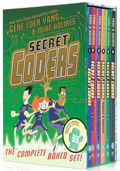 Secret Coders จำนวน 6 เล่ม หนังสือภาษาอังกฤษสำหรับเด็ก | Lazada.co.th