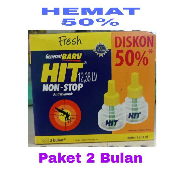 Hit Refill Fresh Obat Nyamuk Elektrik Liquid isi 2 x 33 ml | Lazada Indonesia