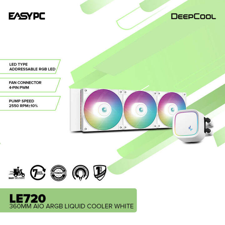 EasyPC | Deepcool LE520 / LE720 240mm AIO Liquid Cooler w/ Anti-Leak ...