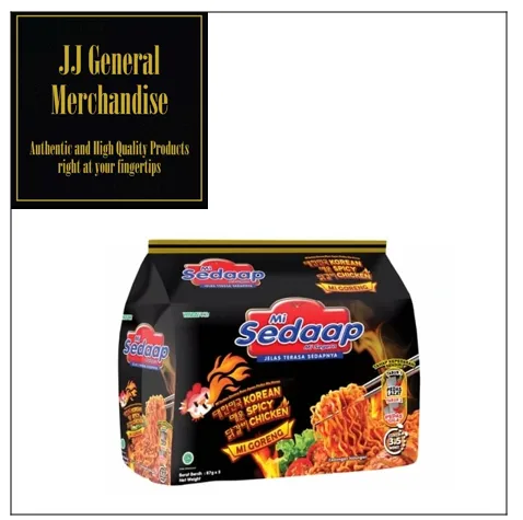 Mi Sedap Black Korean Spicy Chicken Mi Goreng Fried Noodles 87gx 5 ...