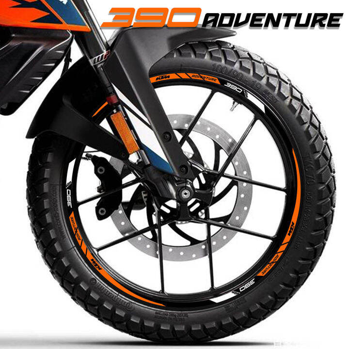 Reflective Waterproof Motorcycle Wheel Stickers For KTM 390 ADVENTURE ...
