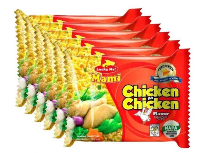 Set of 12 Lucky Me CHICKEN na Chicken Flavor Instant Mami Noodles ...