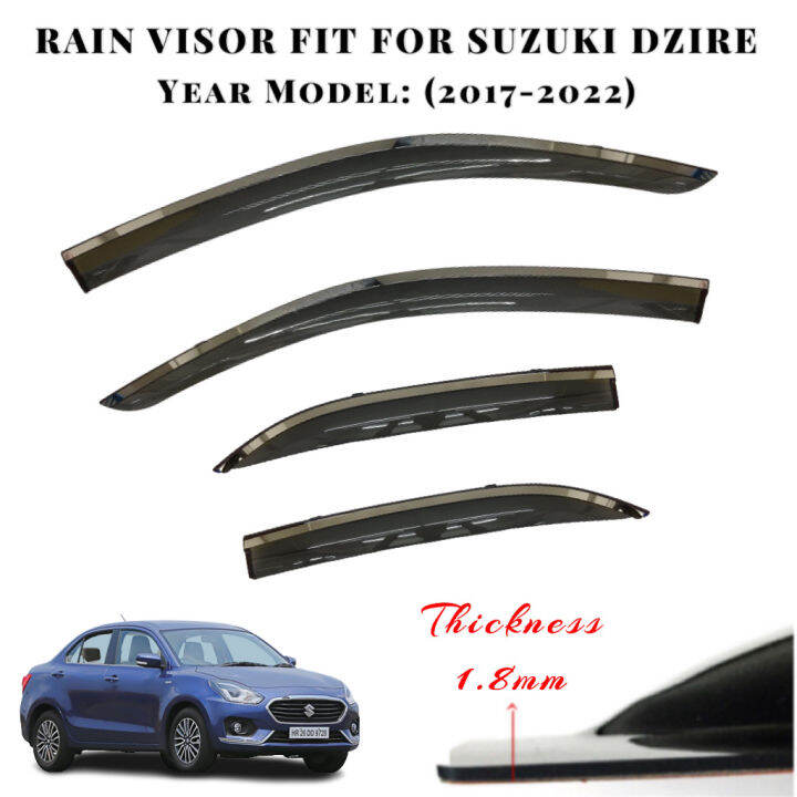 CPA RAIN VISOR For SUZUKI DZIRE 2017 2018 2019 2020 2021 2022 DOUBLE ...