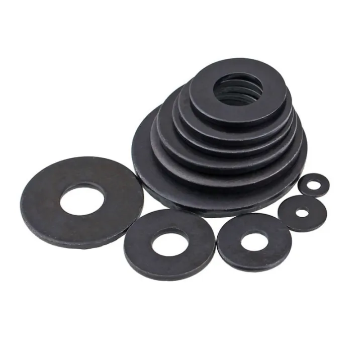 20pcs M4 M5 M6 M8 M10 M12 M14 Black 8.8 Flat Washer Flat Washer Metal ...