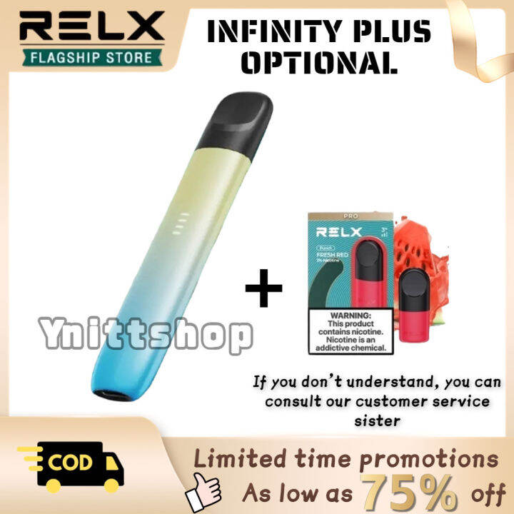 Ynittshop (with free pod) relx infinity vape with one free pod full set rel x pods relix ...