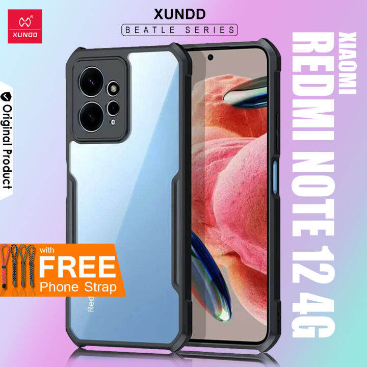 Xundd [Original] Beatle Clear Hybrid Shock Proof Armor Case for Xiaomi Redmi Note 12 4G | Lazada PH