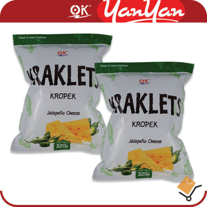 OK Yan Yan Kraklets Kropek 320g Flavoured Snack SET OF 2 | Lazada PH