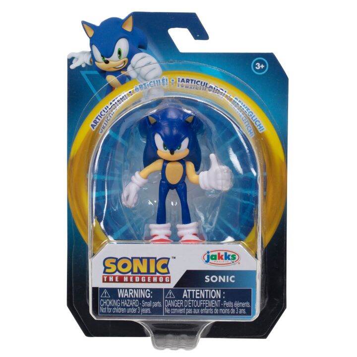 Sonic The Hedgehog 2.5-inch Modern Sonic Action Figure, Bendable ...