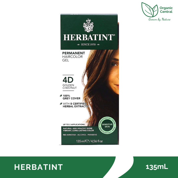 Herbatint 4D Golden Chestnut Hair Color 135mL | Lazada PH