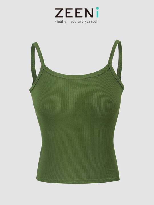 ZEENI เสื้อกั๊กสายสำหรับสวมคู่ขนานกระชับสัดส่วนของผู้หญิงเกาหลี ...