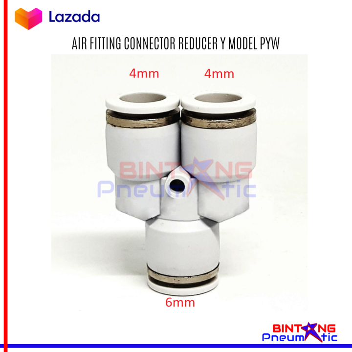 PYW 4-4-6 FITTING CONNECTOR ANGIN Y REDUCER | Lazada Indonesia