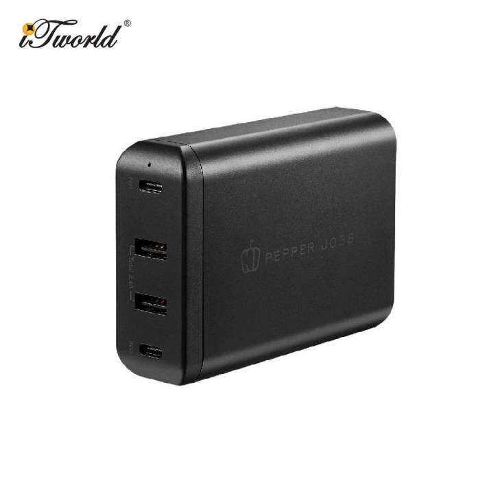 PEPPER JOBS 78W 4-Ports Dual USB-C PD Desktop Charger | Lazada