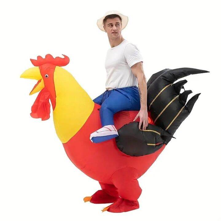 OTO Shop A Set Of Big Red Rooster Inflatable Costumes For Performance ...