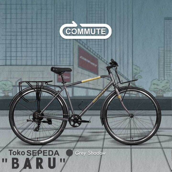 TB - Sepeda Komuter GENIO FOLKZY Commuter Bike | Lazada Indonesia