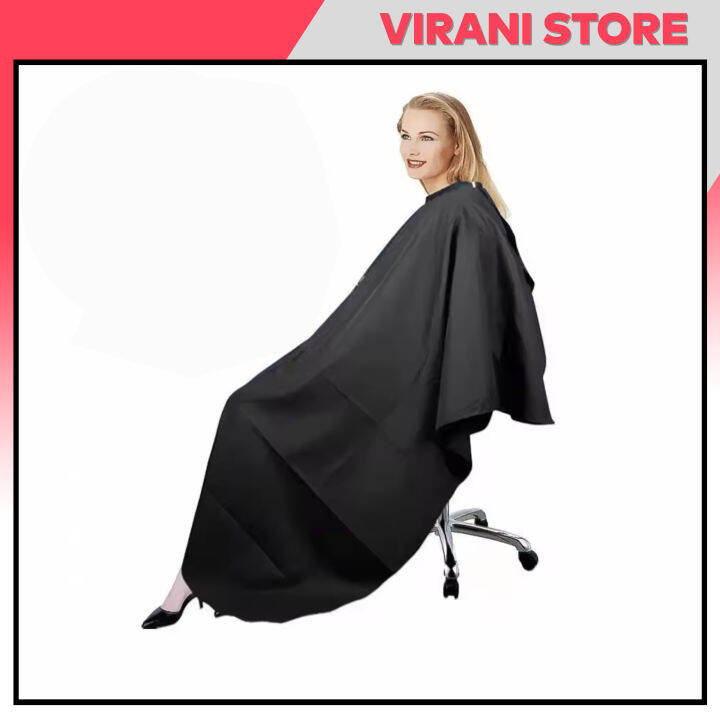 [VIRANI] Barber Cape for Men and Women Salon Hairdressing Black Cloth S ...
