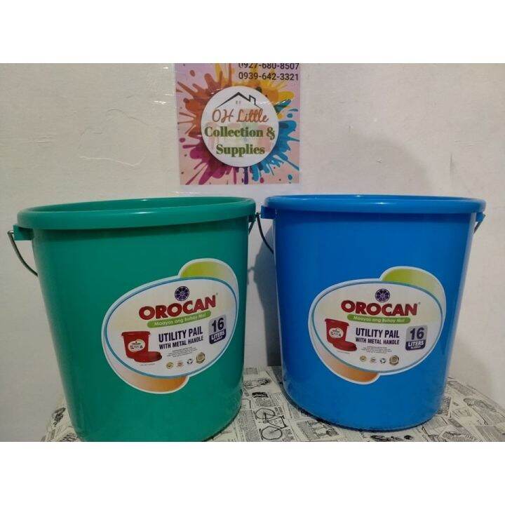 Utility Pail Timba Orocan's 16Liters with metal handle without Cover ...