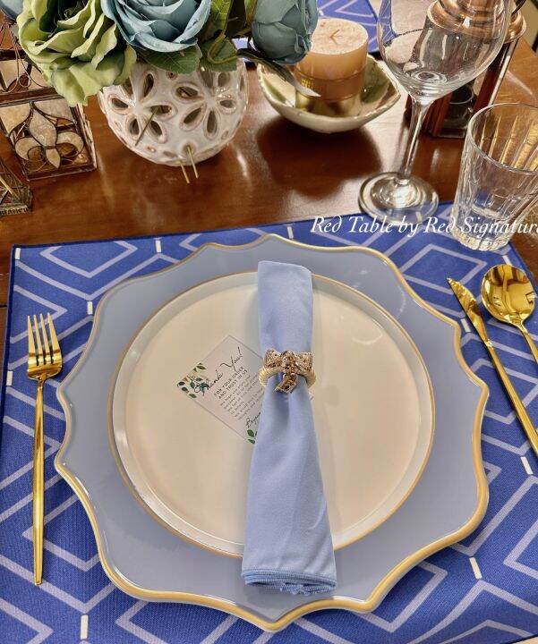 PVC Charger plates, Elegant Charger Plate, 13 inches diameter, Plastic ...