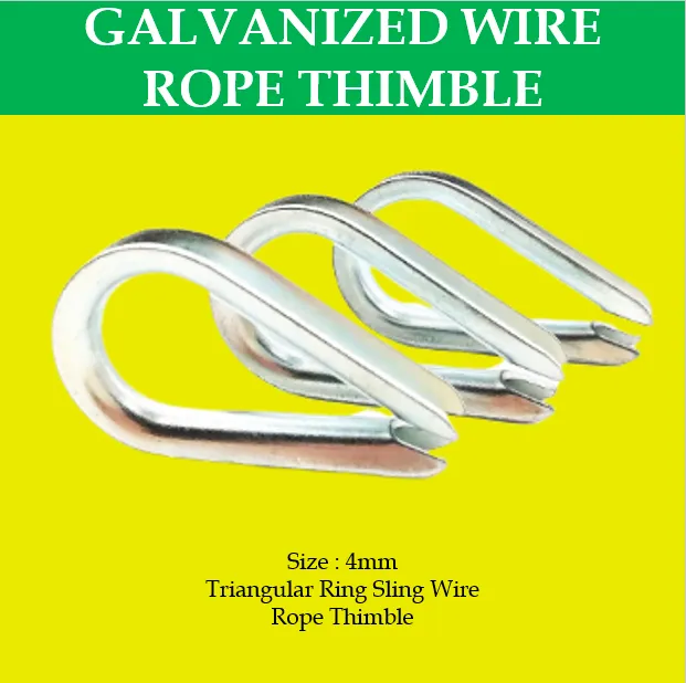 MAGO 4mm-16mm Galvanized Thimble Rigging Steel Galvanized Triangular ...