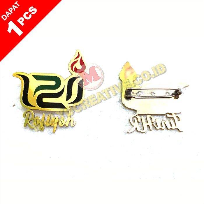 Pin Name Tag Pin Bros Logo Nama Dada Custom / 1pcs | Lazada Indonesia