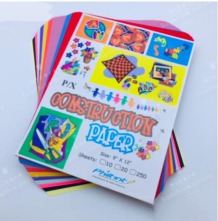 250 Sheets Philtint PX Construction Paper Assorted Color 9x12 250pcs ...