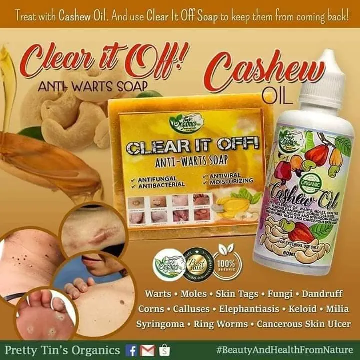 Natural Organic Cleart It OFF Antai-Warts Soap | Lazada PH