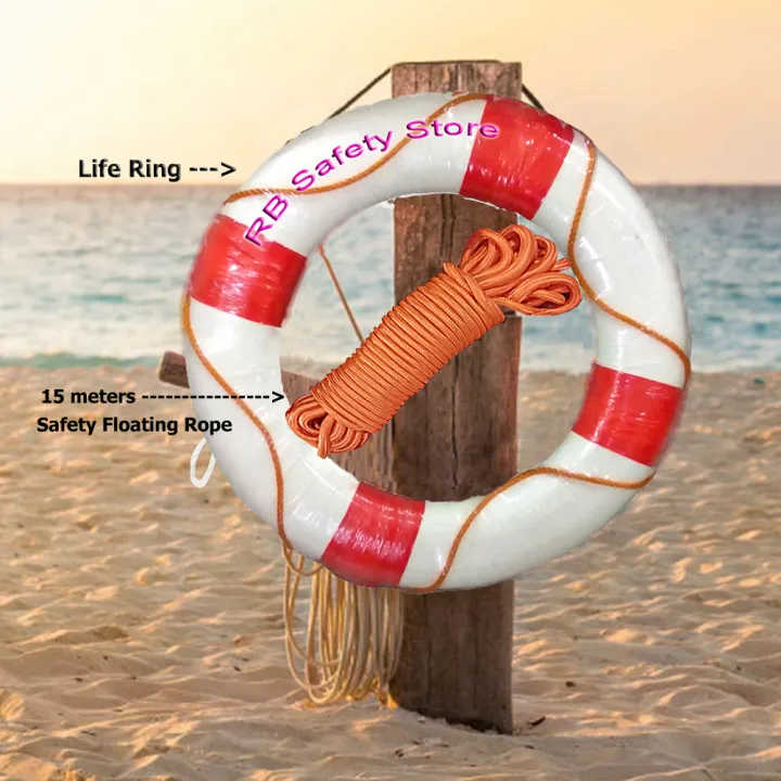 Lifebuoy Lifering Styro Type with Floating Rope Rescue Device Emergency ...