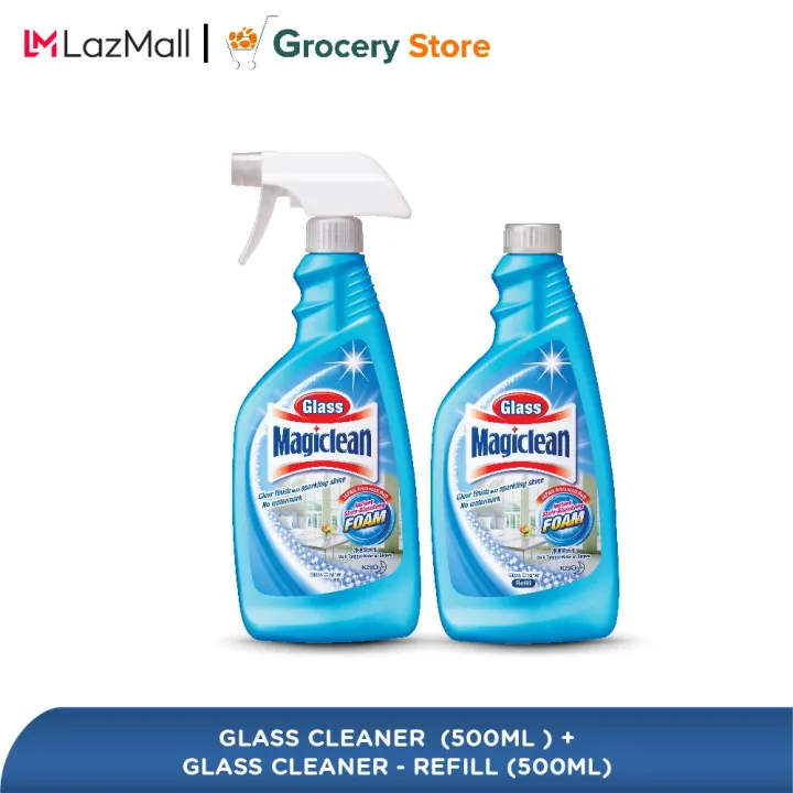 Magiclean glass trigger spray 500ML + refill 500ML value pack | Lazada