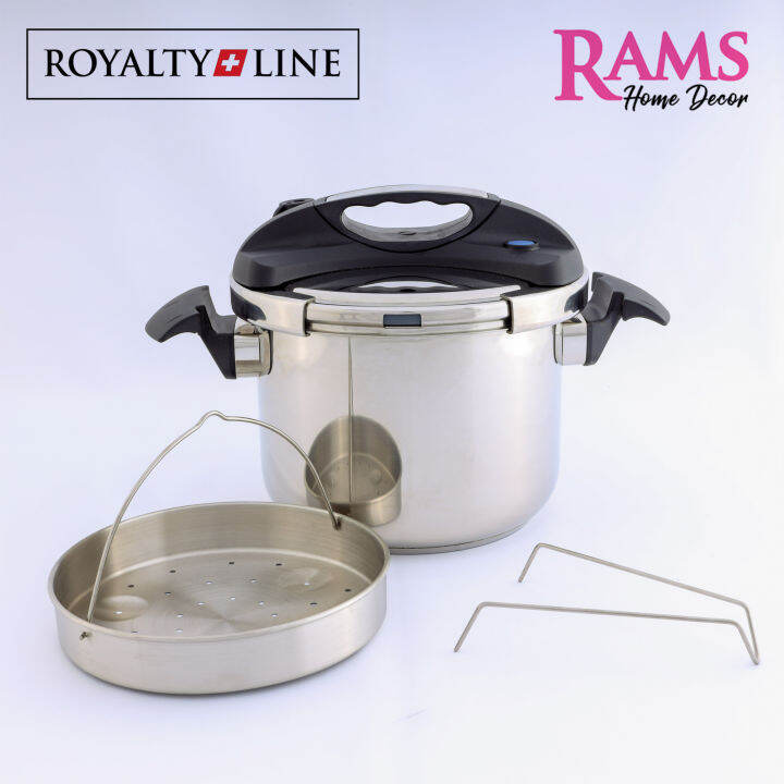 Royalty Line 22cm Stainless Steel Induction Pressure Cooker / Gas ... Royalty Line 22cm Stainless Steel Induction Pressure Cooker / Gas ...